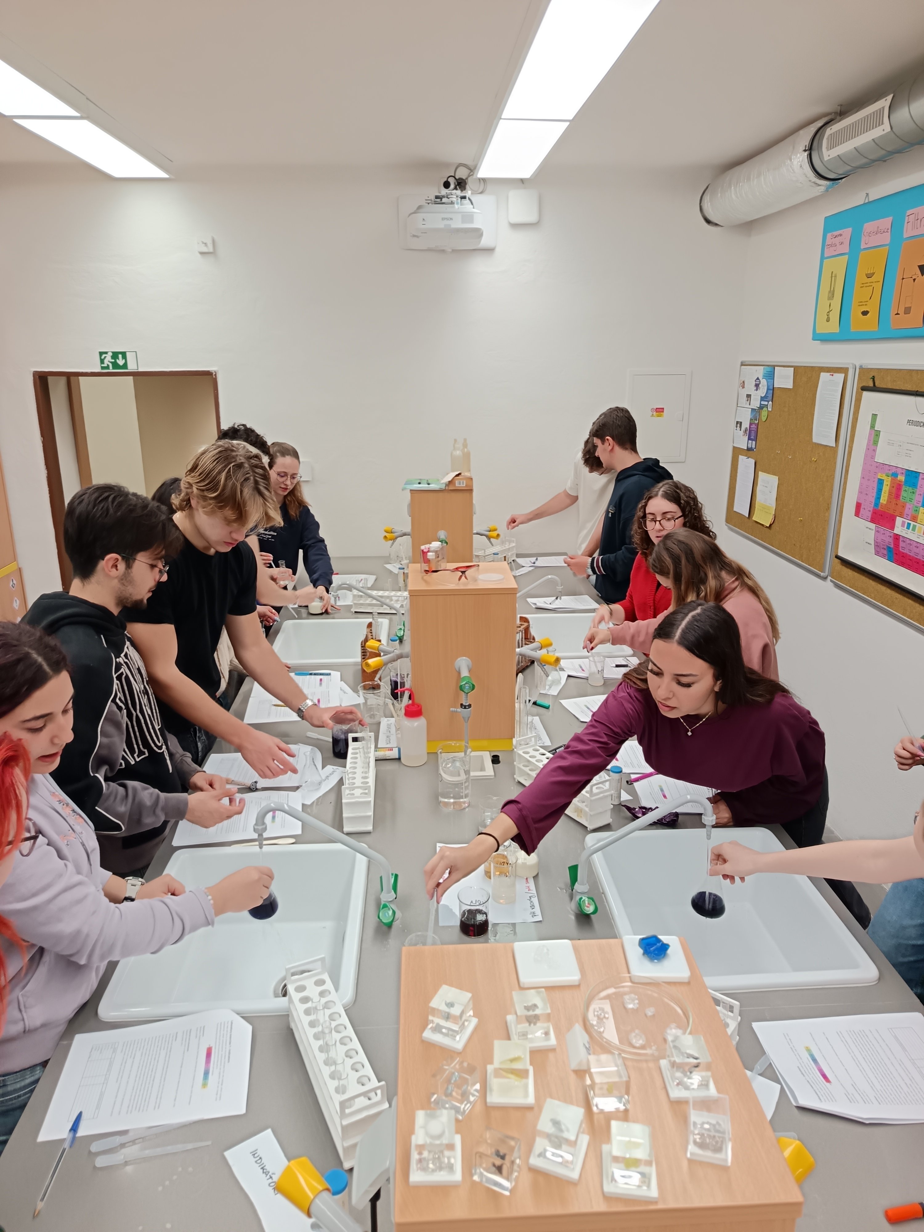Chemický projekt s Italskými žáky